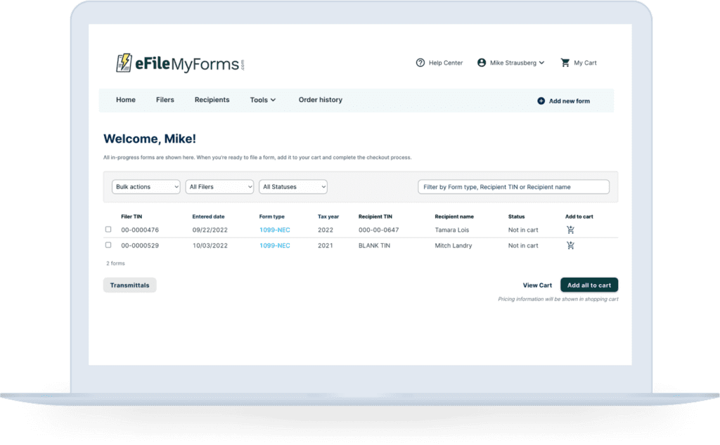 A new eFileMyForms.com experience is here - eFileMyForms